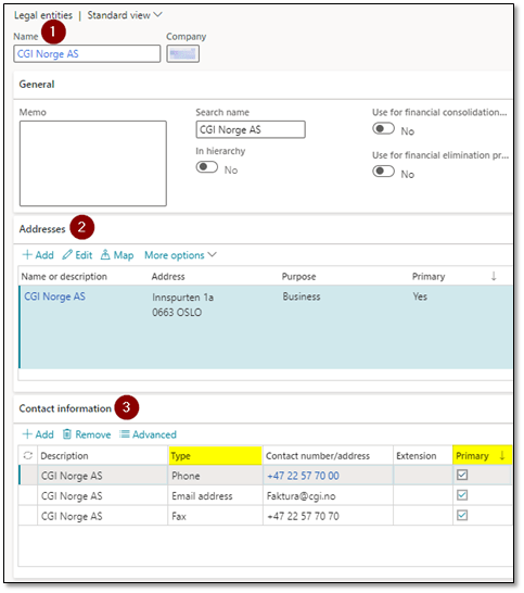 E-Invoice in D365FO for Norway – Part 3 (Company setup) – DynFOTech