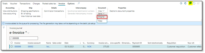 E-Invoice in D365FO for Norway – Part 6 (Send e-Invoice and Validation ...