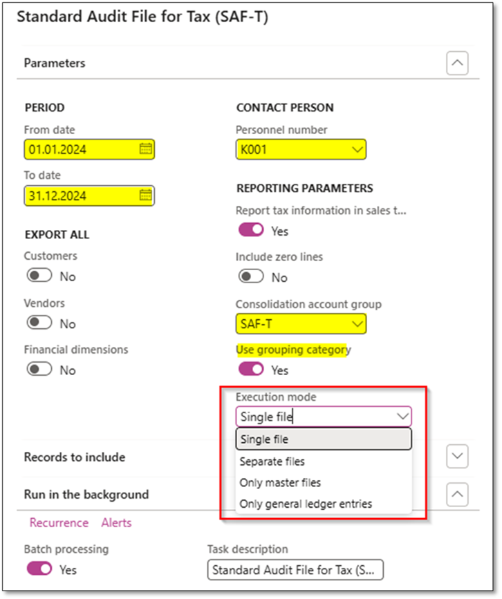 SAF-T(NO) – Performance Improvement – DynFOTech